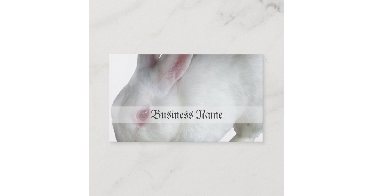 Alice's rabbit business card | Zazzle