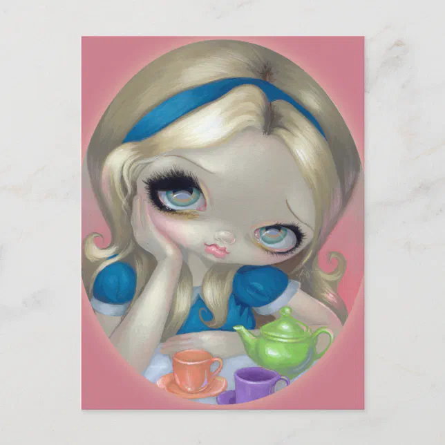 "Alice's Tea Party" Postcard | Zazzle