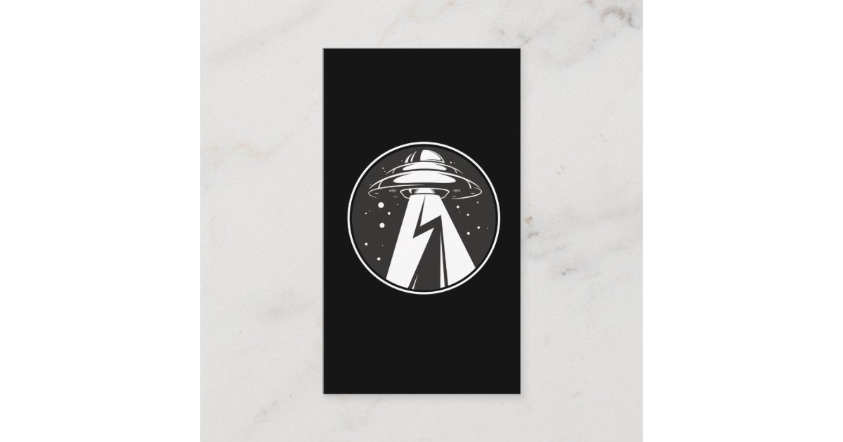 Alien Abduction Extraterrestrial Spaceship Business Card | Zazzle