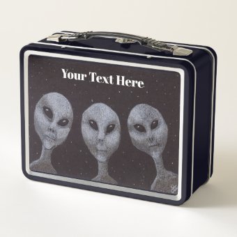 Alien Abduction Metal Lunch Box | Zazzle
