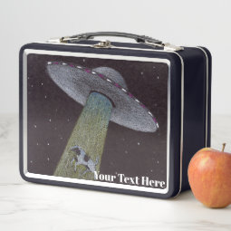 Alien Abduction Metal Lunch Box | Zazzle