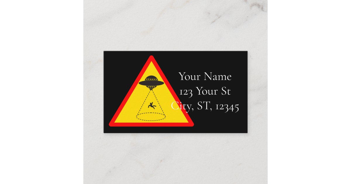 Alien Abduction UFO Thunder_Cove Business Card | Zazzle