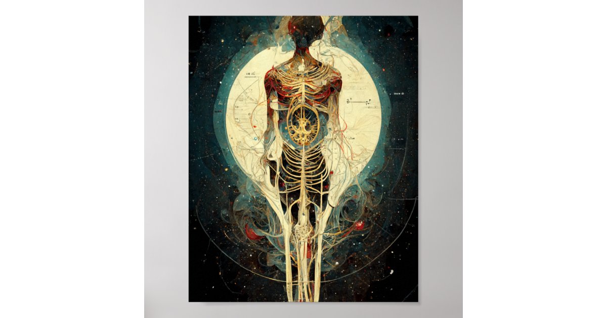 Alien Anatomy 1 Science Fiction Art Poster | Zazzle