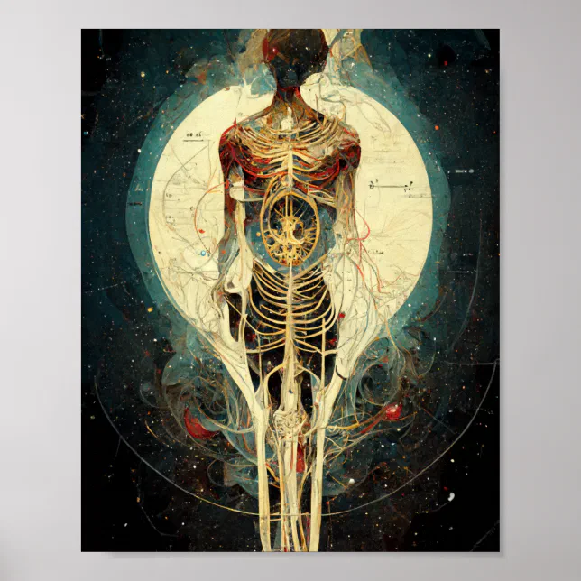 Alien Anatomy 1 Science Fiction Art Poster | Zazzle