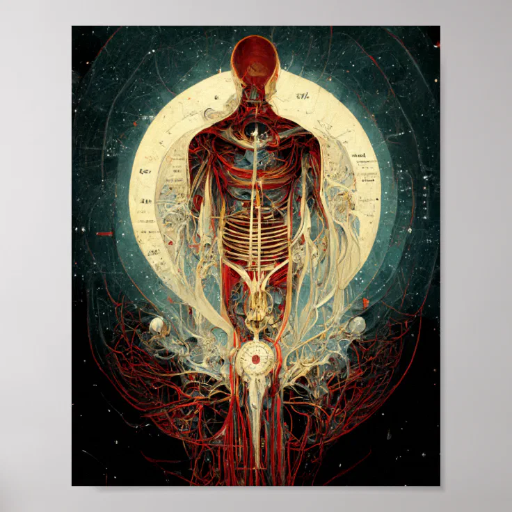 Alien Anatomy 2 Science Fiction Art Poster | Zazzle
