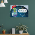 Alien Baby Shower Welcome Poster | Zazzle