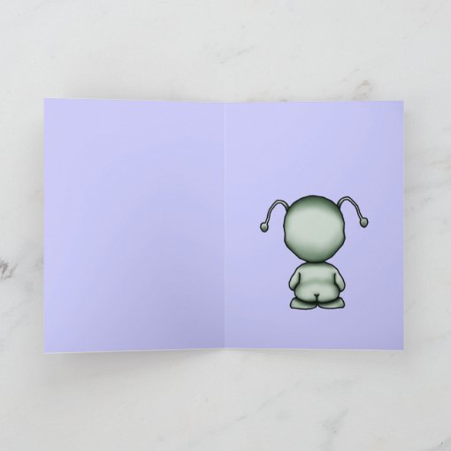Alien Birthday Card | Zazzle