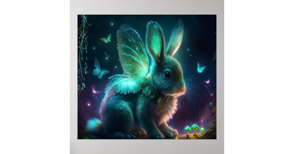 Alien Bunny Poster | Zazzle