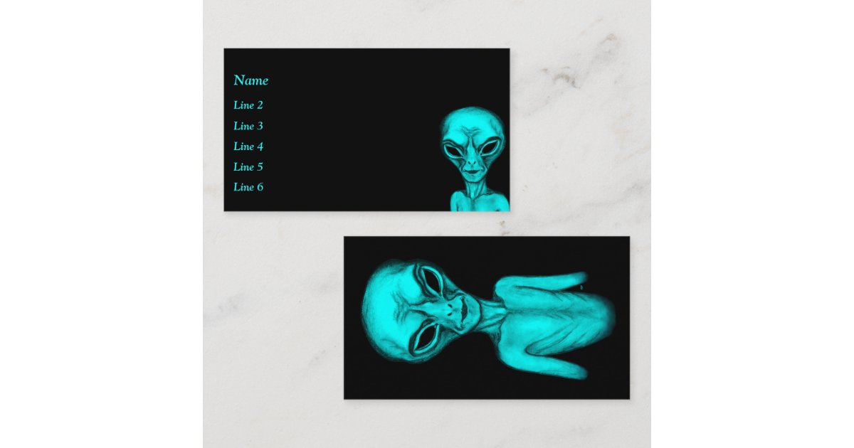 Alien Business Card | Zazzle