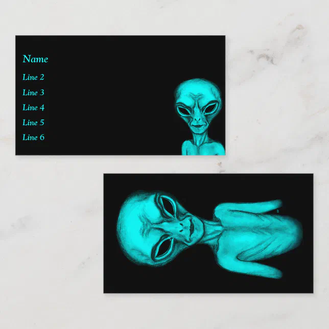 Alien Business Card | Zazzle