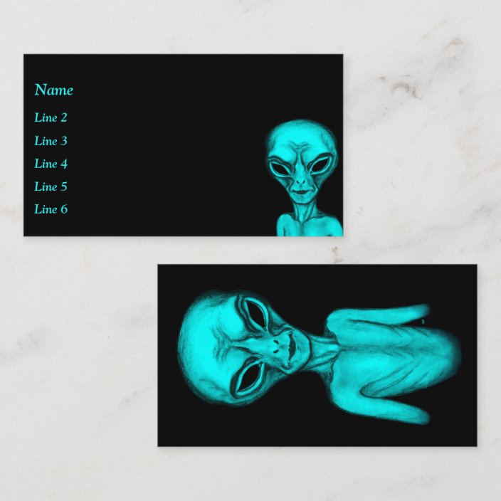 Alien Business Card | Zazzle.com
