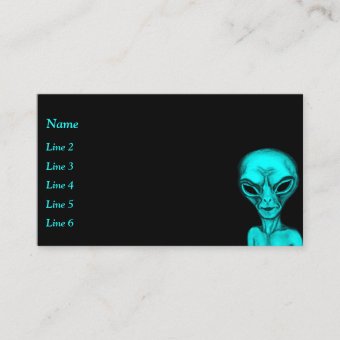 Alien Business Card | Zazzle