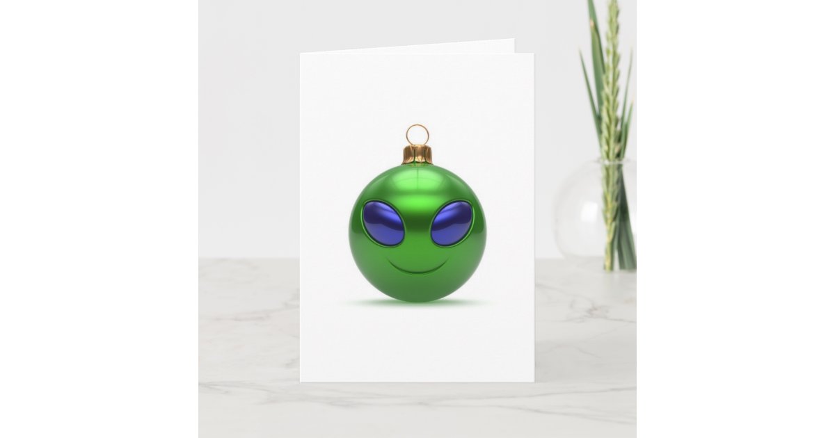 Alien Christmas Holiday Card | Zazzle