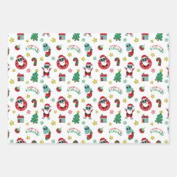 alien christmas pattern wrapping paper sheets | Zazzle