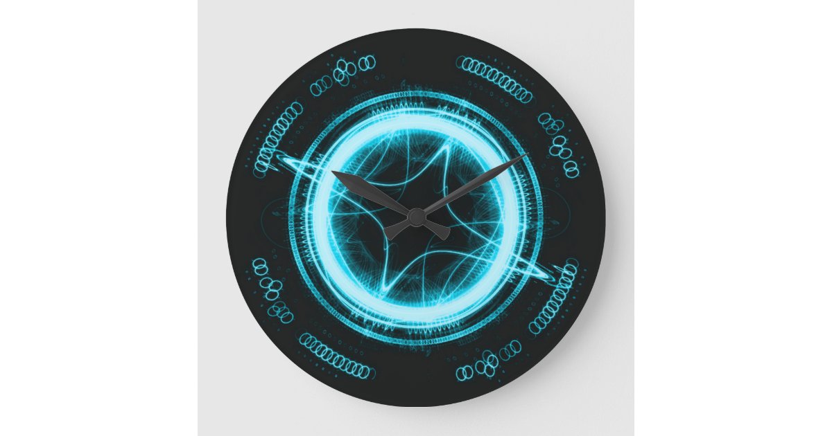 Alien Clock Blue | Zazzle