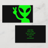Alien Close Up Business Card | Zazzle