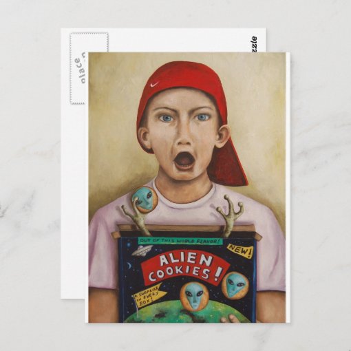 Alien Cookies Postcard | Zazzle