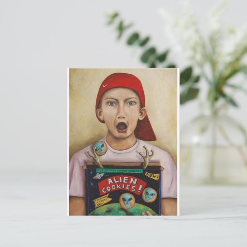 Alien Cookies Postcard | Zazzle