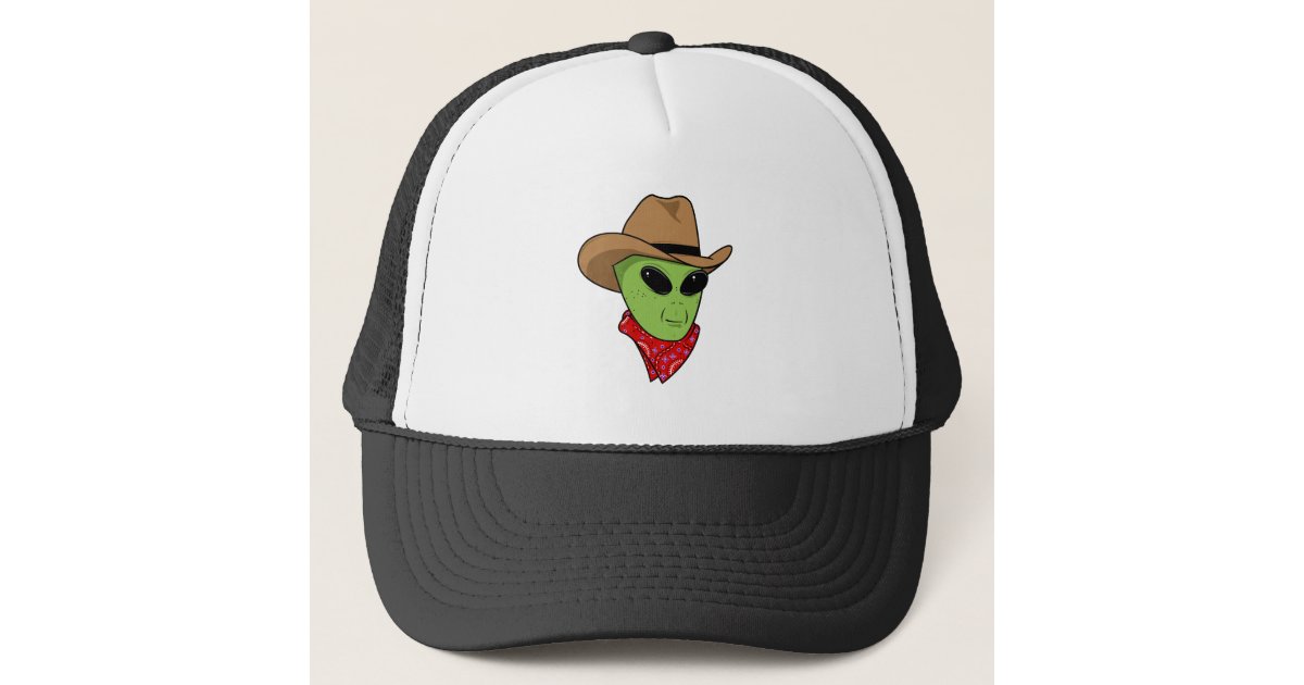 Alien Cowboy Trucker Hat | Zazzle