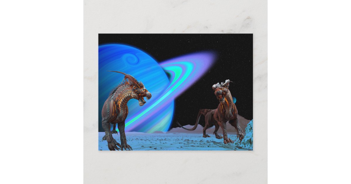 Alien Creature on Planet Postcard | Zazzle