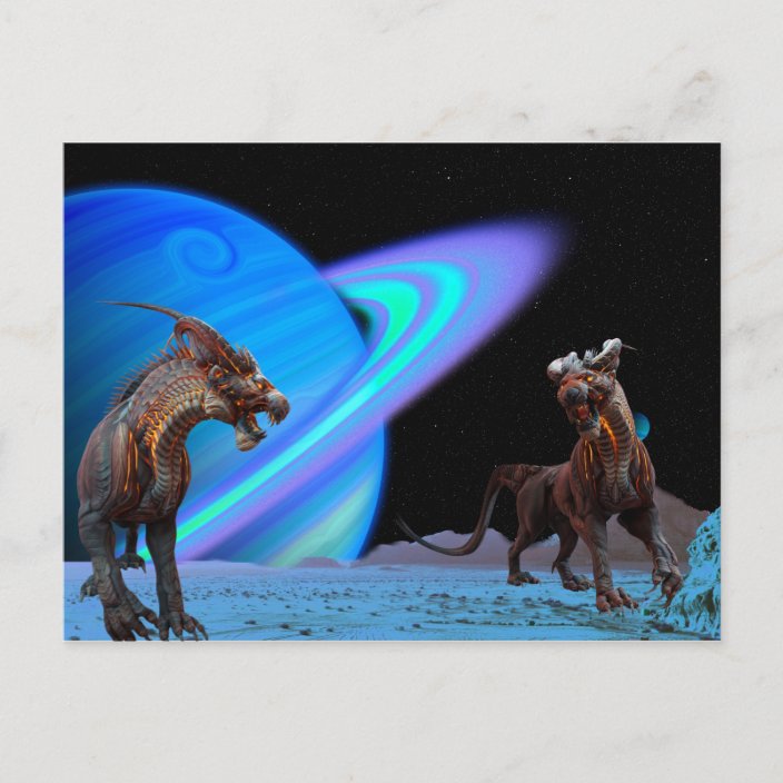 Alien Creature on Planet Postcard | Zazzle.com