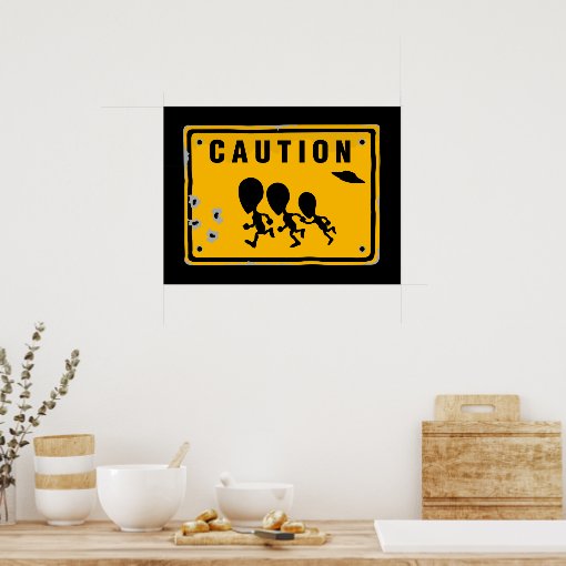 Alien Crossing Sign | Zazzle