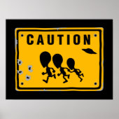 Alien Crossing Sign | Zazzle