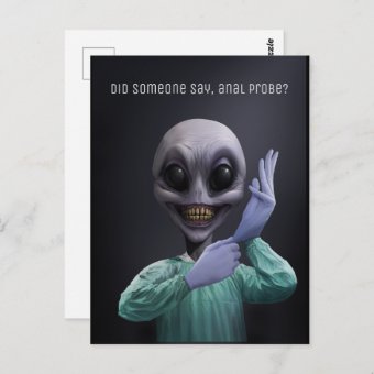 Alien Doc Postcard | Zazzle