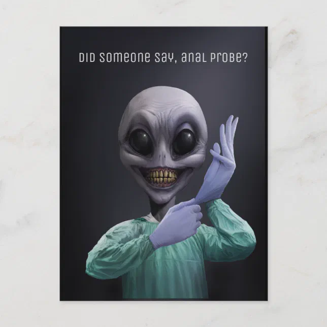 Alien Doc Postcard | Zazzle
