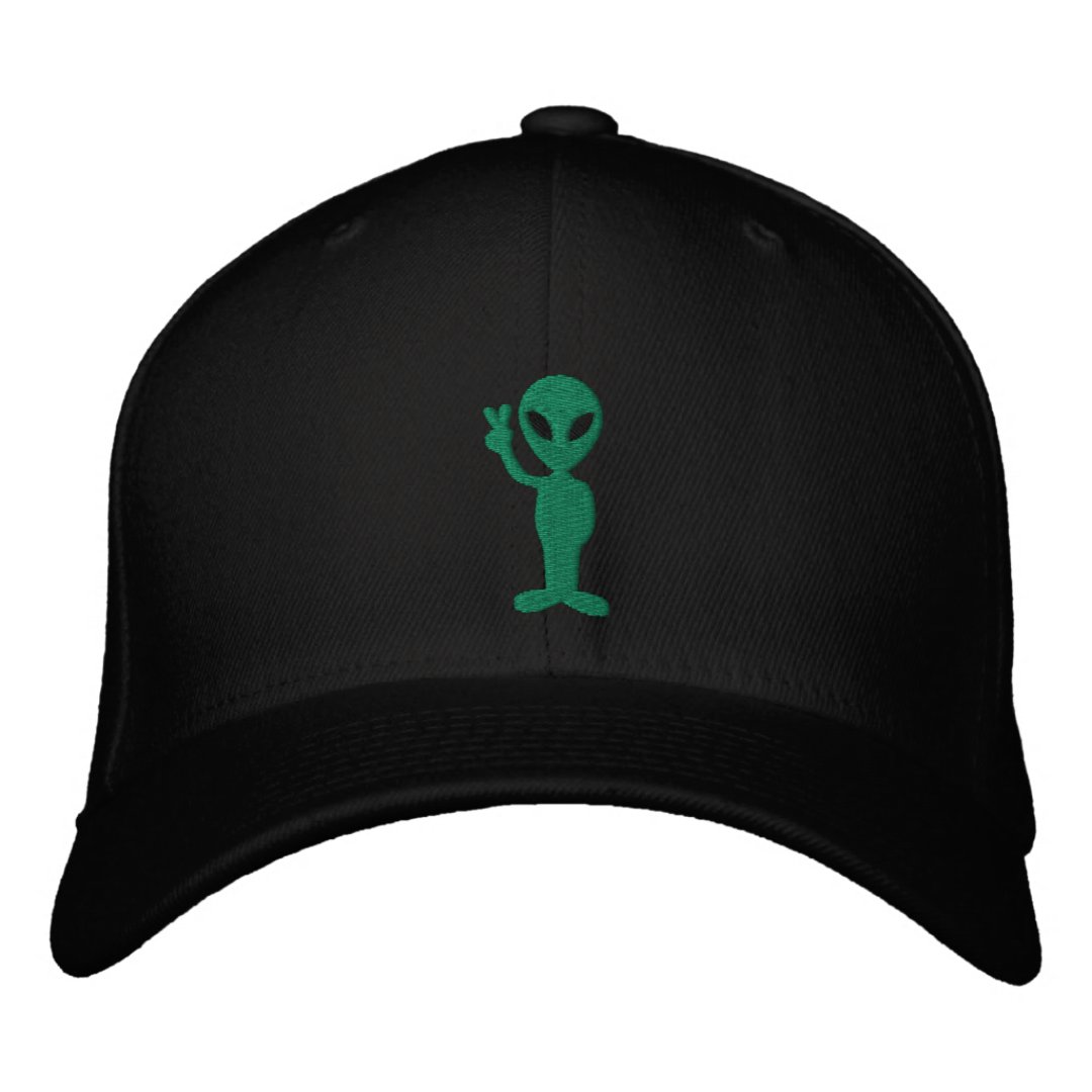 Alien Embroidered Hat | Zazzle