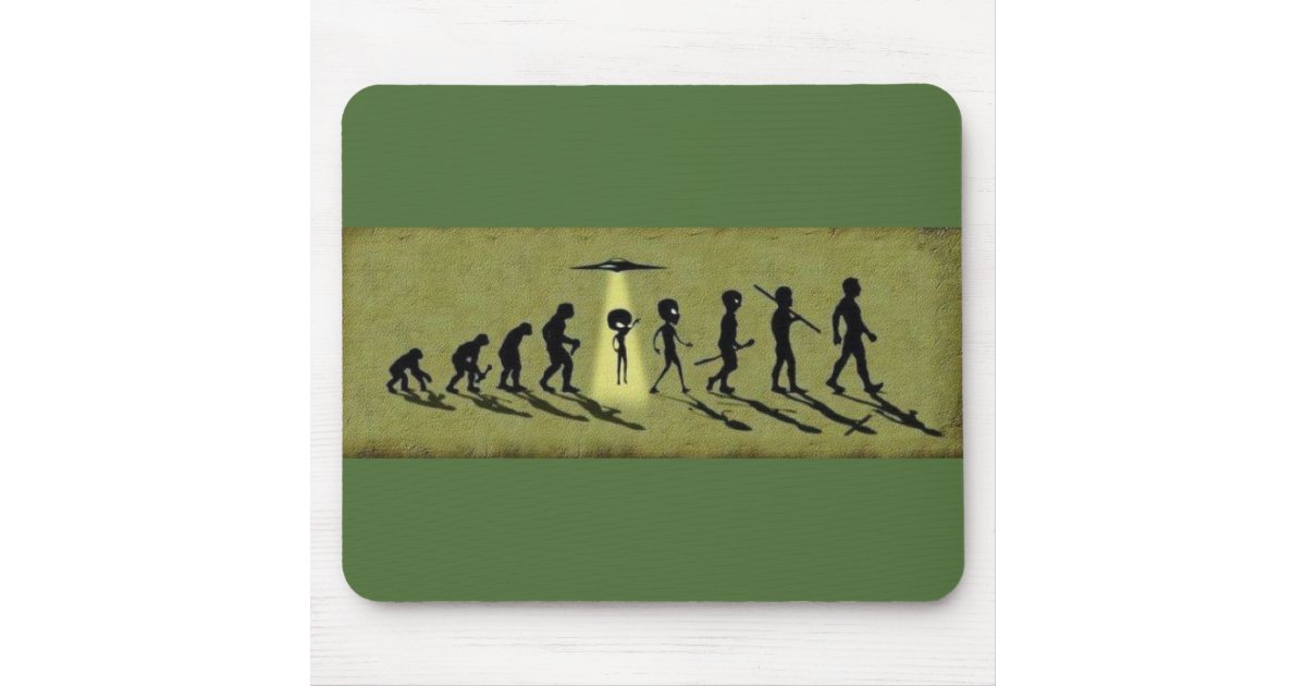 Alien evolution mouse pad | Zazzle