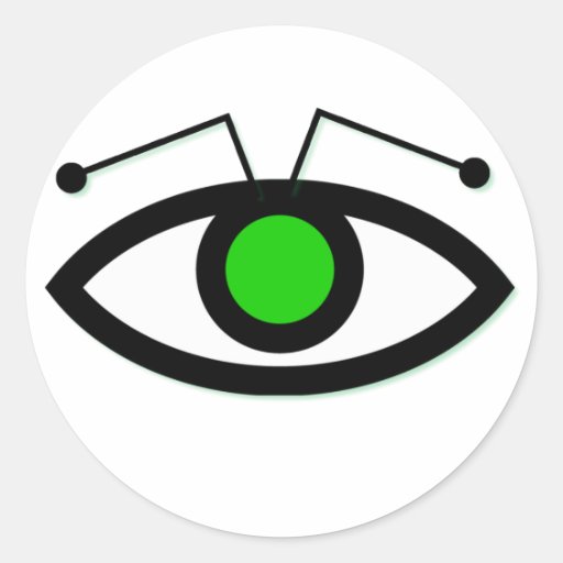 Alien Eye Sticker | Zazzle