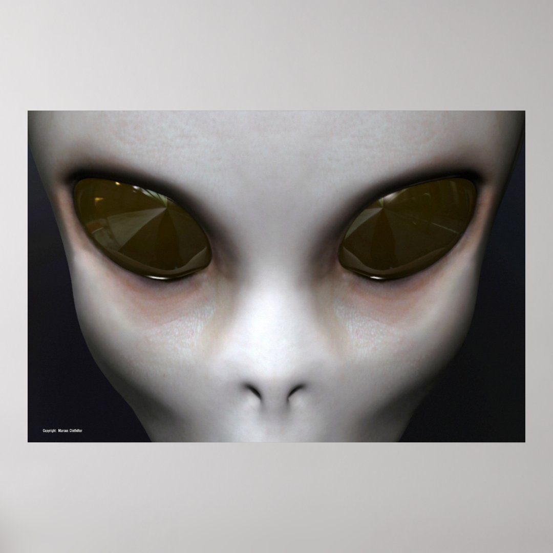 Alien eyes poster | Zazzle