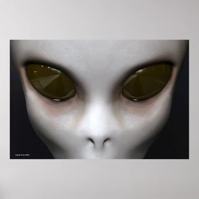 Alien eyes poster | Zazzle