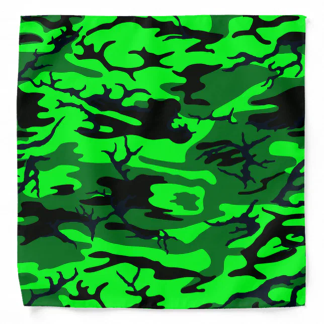Alien Green Camo Bandana | Zazzle