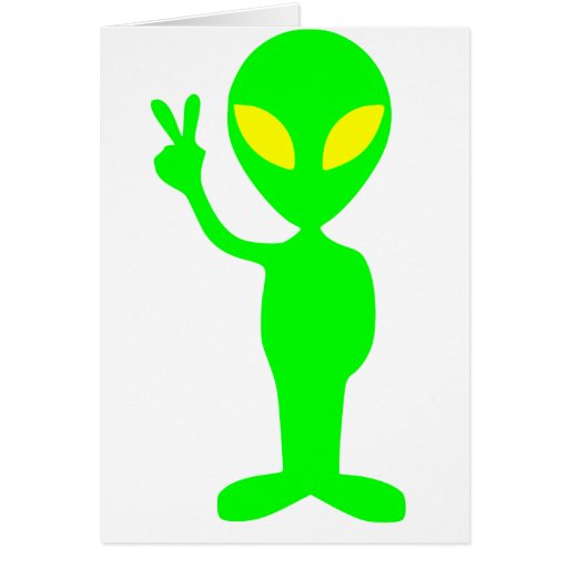 Alien Greeting Card | Zazzle