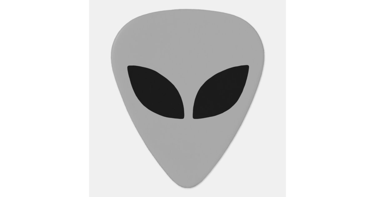 Alien Grey Guitar Pick | Zazzle