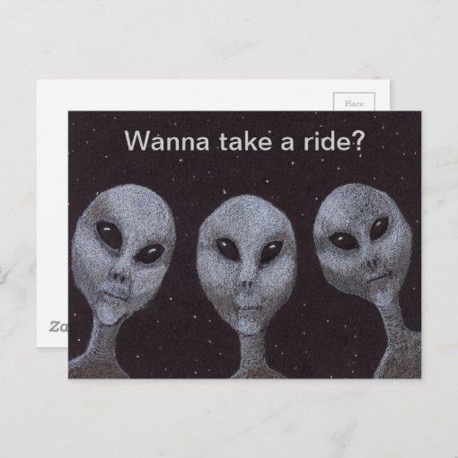 Alien Greys Postcard | Zazzle