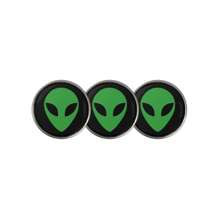 Alien Head Golf Ball Marker | Zazzle.com