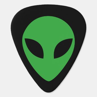 Alien Head Guitar Pick | Zazzle