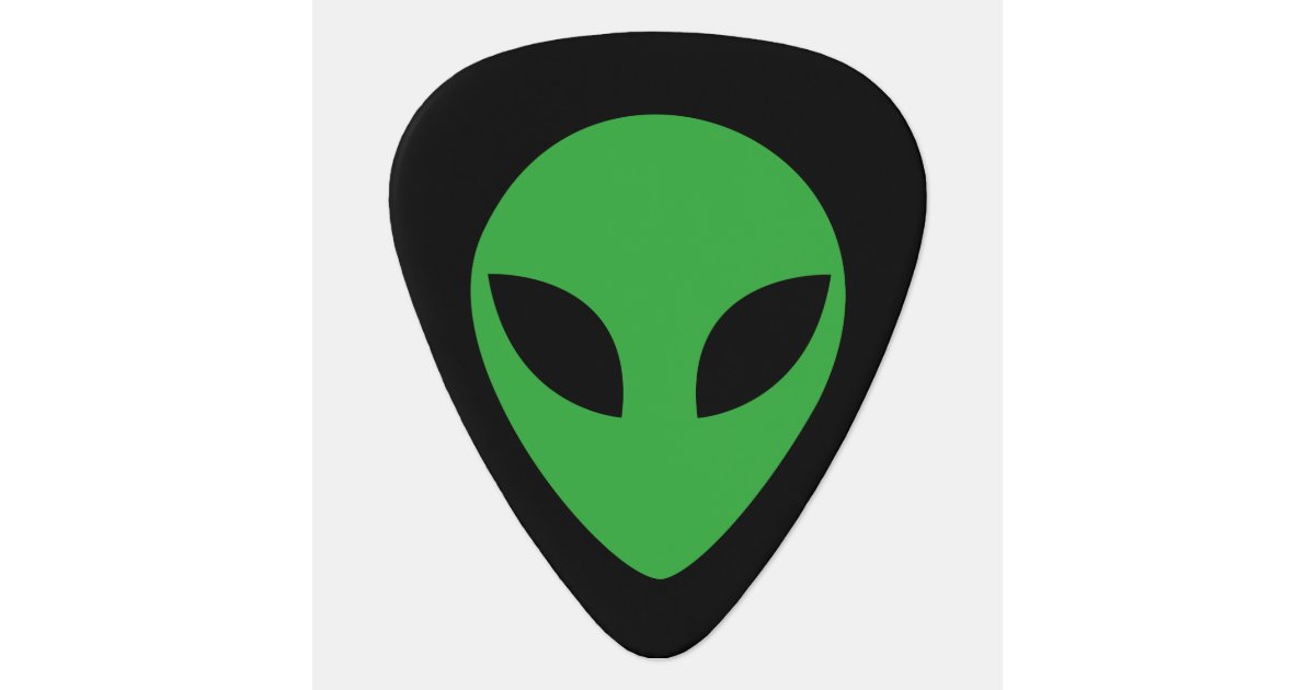 Alien Head Guitar Pick | Zazzle