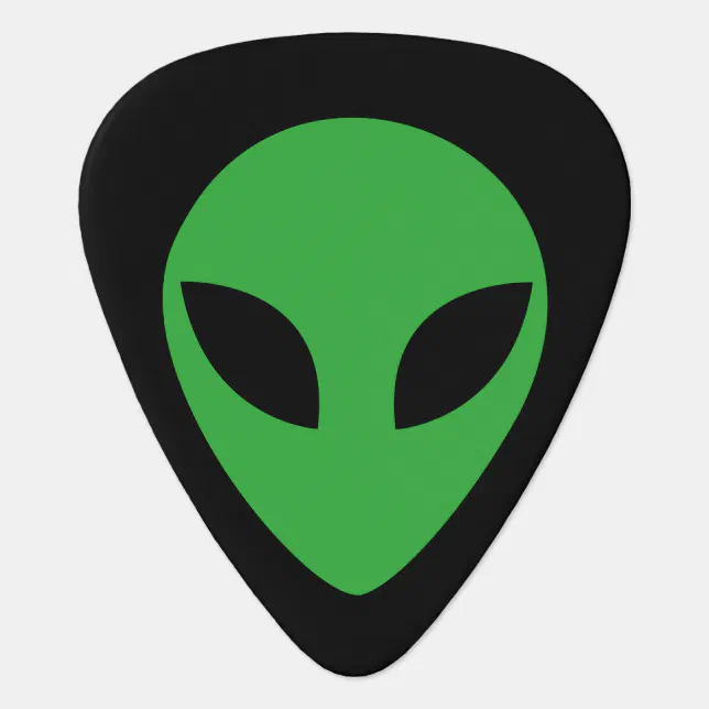 Alien Head Guitar Pick | Zazzle