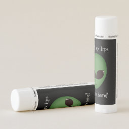 Alien Head Outer Space Fun Green Illustration Lip Balm | Zazzle