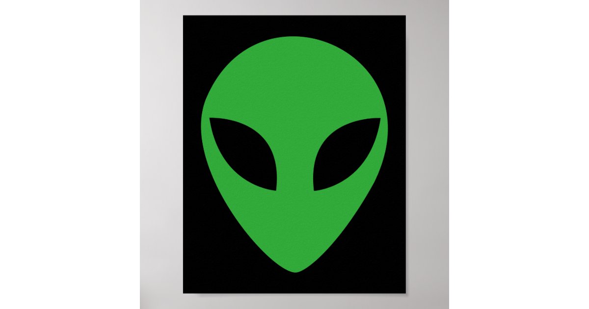 Alien Head Poster | Zazzle