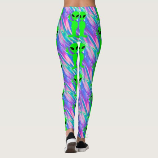 alien hologram leggings | Zazzle