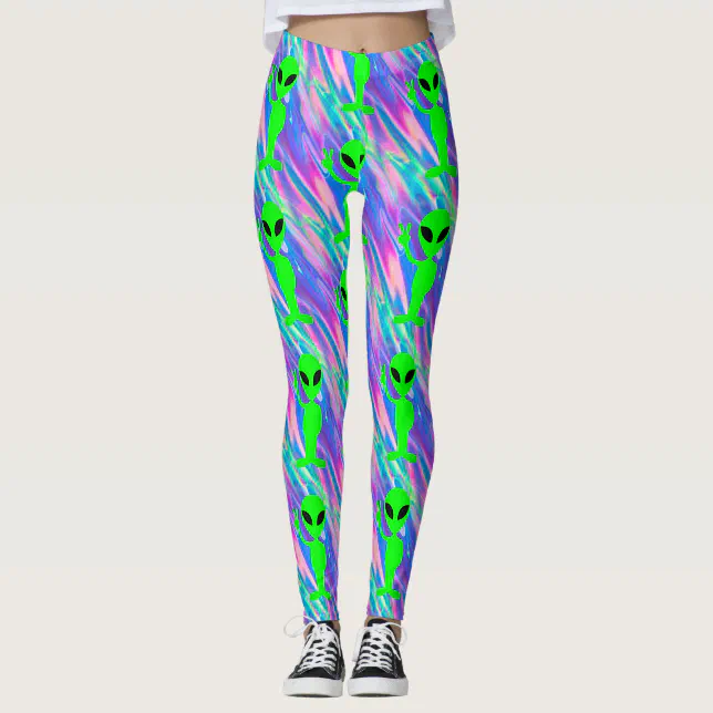 alien hologram leggings | Zazzle