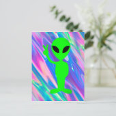 alien hologram postcard | Zazzle