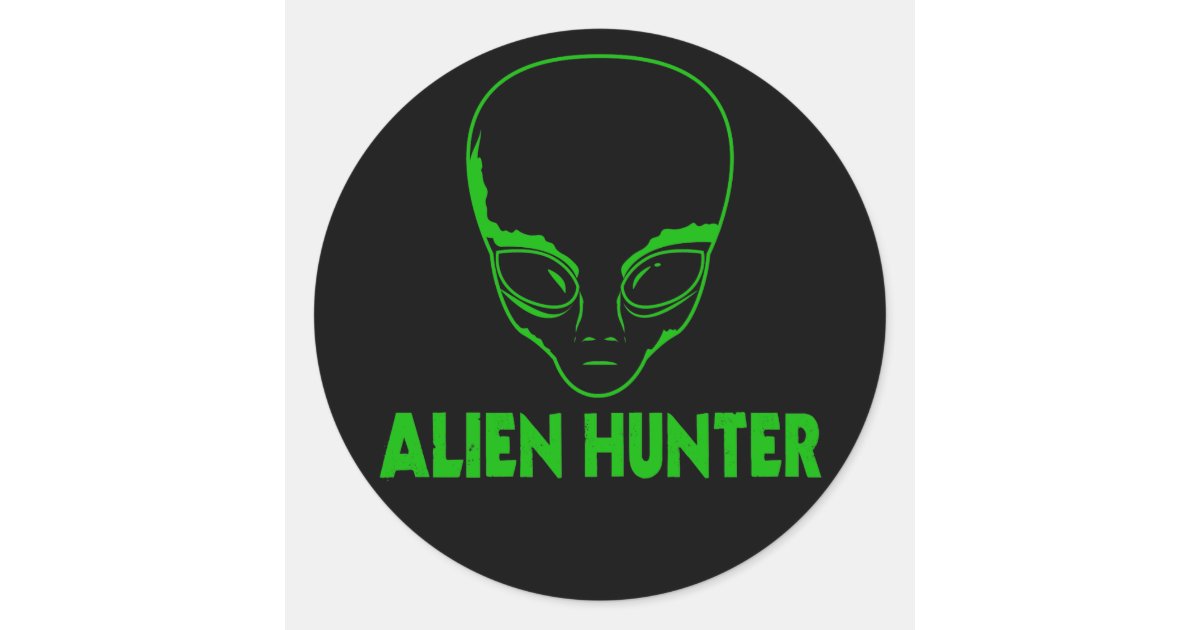 Alien Hunter Sticker | Zazzle