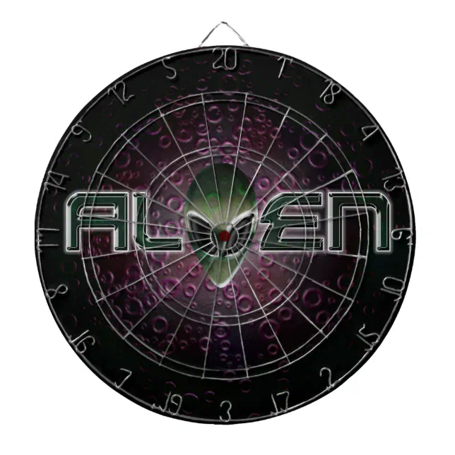 Alien logo Dartboard | Zazzle