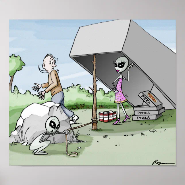 Alien Man Trap Poster | Zazzle